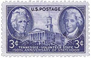 941 - 1946 3c Tennessee Statehood - Mystic Stamp Company