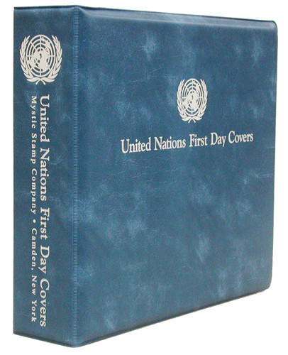 DS1010 - Mystic's United Nations First Day Cover Album, Light Blue ...