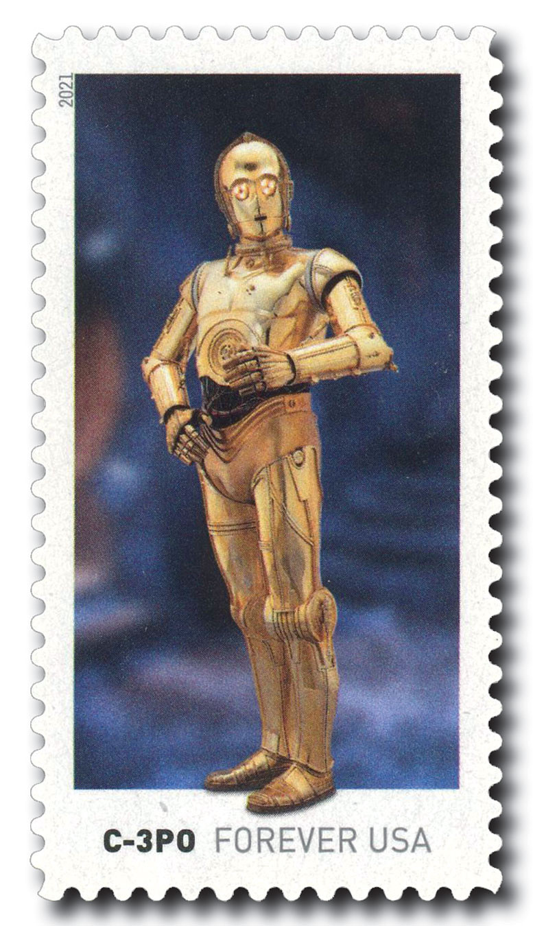 5582 - 2021 First-Class Forever Stamp - Star Wars Droids: Chopper ...