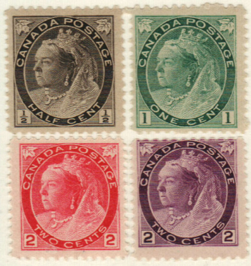 74-77 - 1898-99 Canada - Mystic Stamp Company
