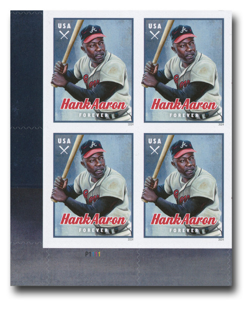5908 - 2024 First-Class Forever Stamp - Hank Aaron - Mystic Stamp Company