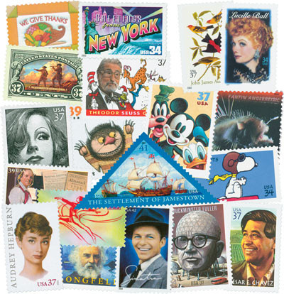 3370//3886 - 2000-04 US Commemorative Collection, Set of 209 Stamps ...