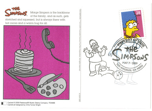 UX557 - 2009 28c Simpsons, Homer post card - Mystic Stamp Company