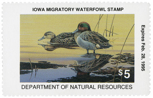SDIA23 - 1994 Iowa State Duck Stamp - Mystic Stamp Company