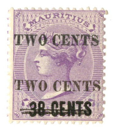 87a - 1891 Mauritius - Mystic Stamp Company