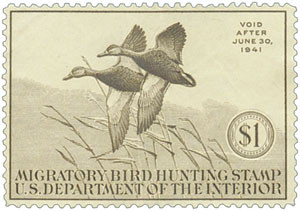 RW1 - 1934 $1.00 Federal Duck Stamp - Mallards - Mystic Stamp Company