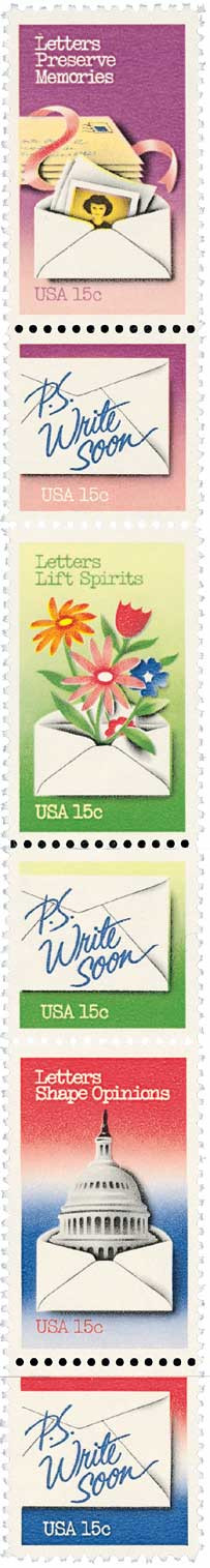 1805-10 - 1980 15c Letter Writing - Mystic Stamp Company