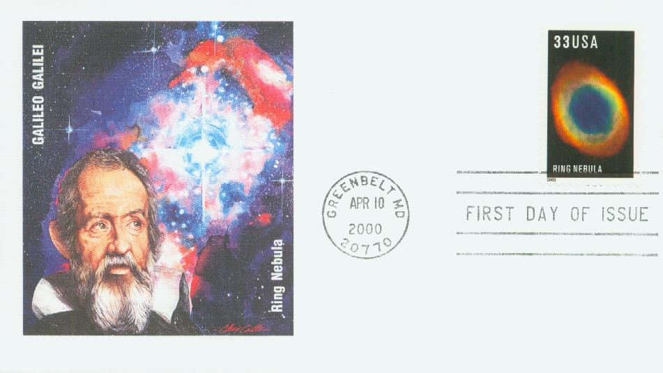3385 - 2000 33c Edwin Powell Hubble: Ring Nebula - Mystic Stamp Company