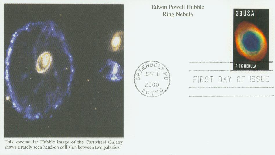 3385 - 2000 33c Edwin Powell Hubble: Ring Nebula - Mystic Stamp Company