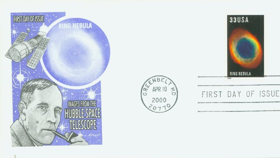 3385 - 2000 33c Edwin Powell Hubble: Ring Nebula - Mystic Stamp Company