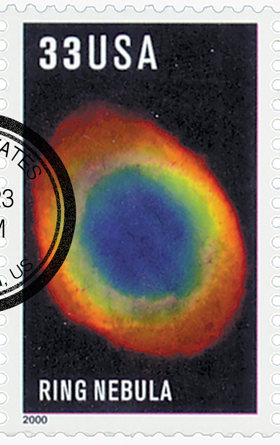 3385 - 2000 33c Edwin Powell Hubble: Ring Nebula - Mystic Stamp Company