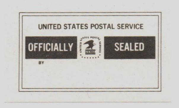 OX41 - 1972 Post Office Seal - Rouletted 91/2 x imperf, black - Mystic ...