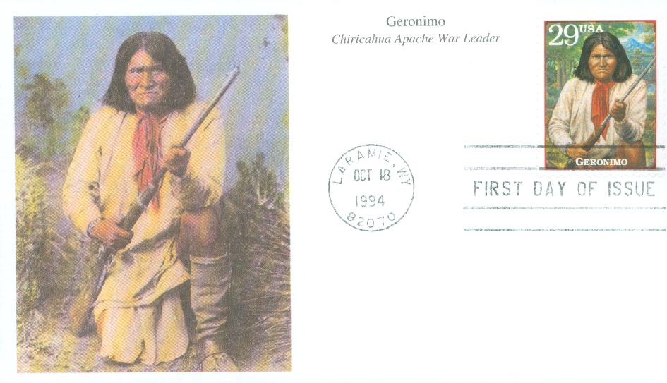2869m - 1994 29c Legends of the West: Geronimo - Mystic Stamp Company