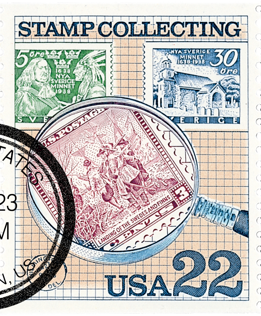 2200 - 1986 22c Stamp Collecting: Under Magnifying Glass - Mystic Stamp ...