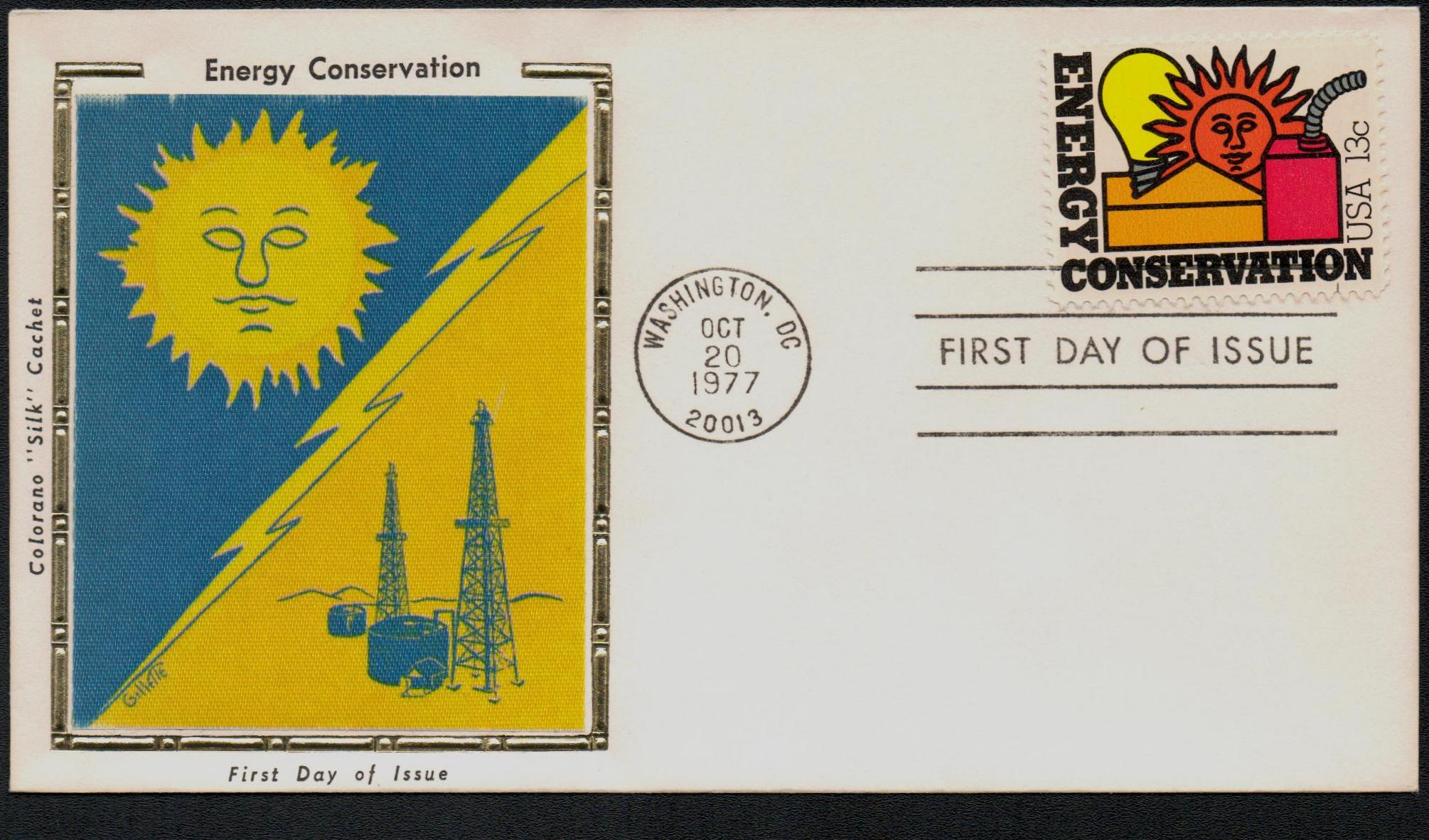 1723 - 1977 13c Nation's Energy: Conservation - Mystic Stamp Company