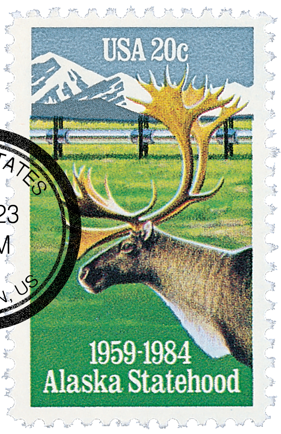 2066 - 1984 20c Alaska Statehood - Mystic Stamp Company