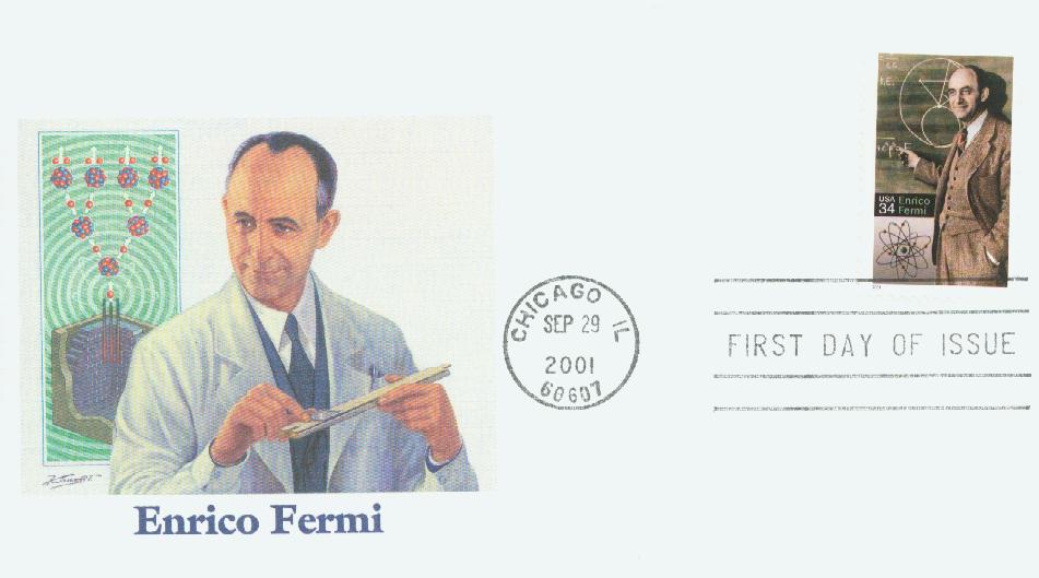 3533 - 2001 34c Enrico Fermi - Mystic Stamp Company