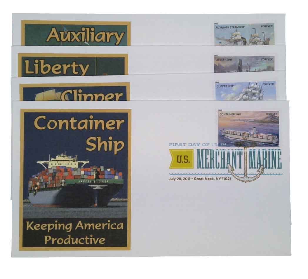 4548-51 - 2011 First-Class Forever Stamp - U.S. Merchant Marine ...