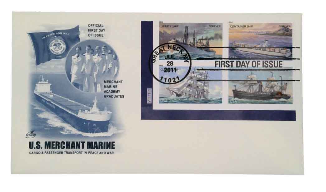 4548-51 - 2011 First-Class Forever Stamp - U.S. Merchant Marine ...