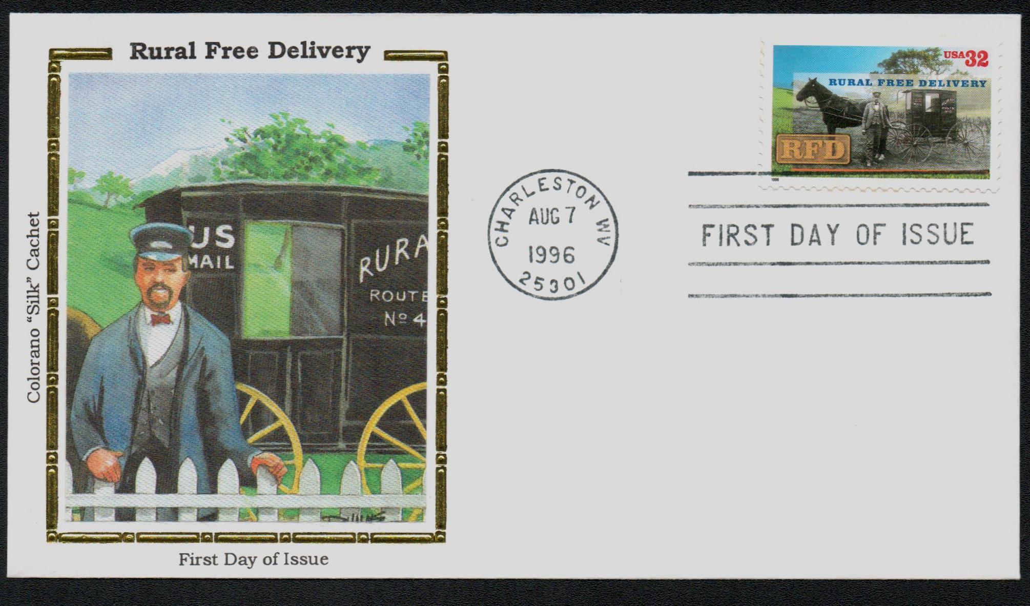 3090 - 1996 32c Rural Free Delivery - Mystic Stamp Company