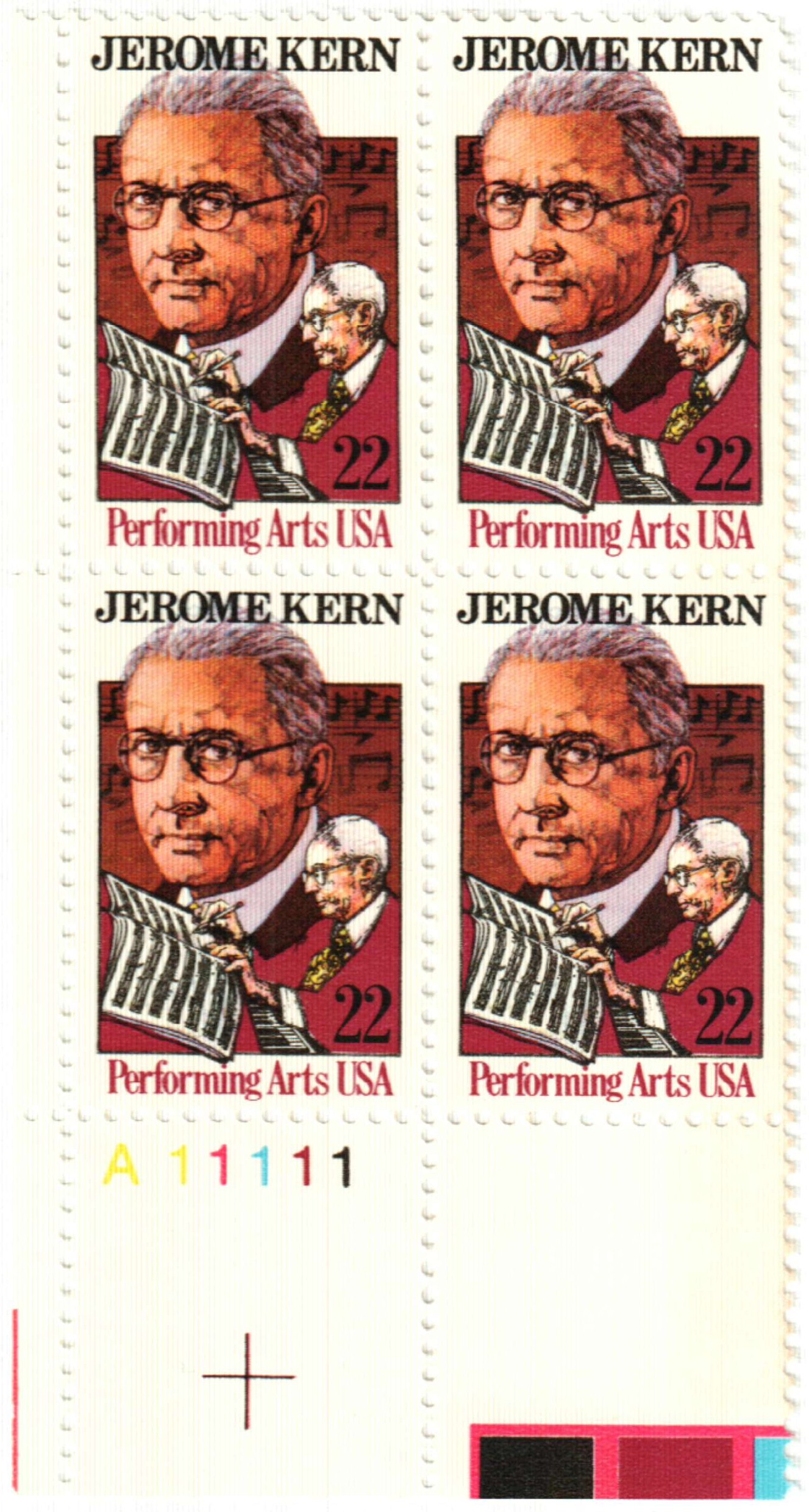 2110 - 1985 22c Performing Arts: Jerome Kern - Mystic Stamp Company
