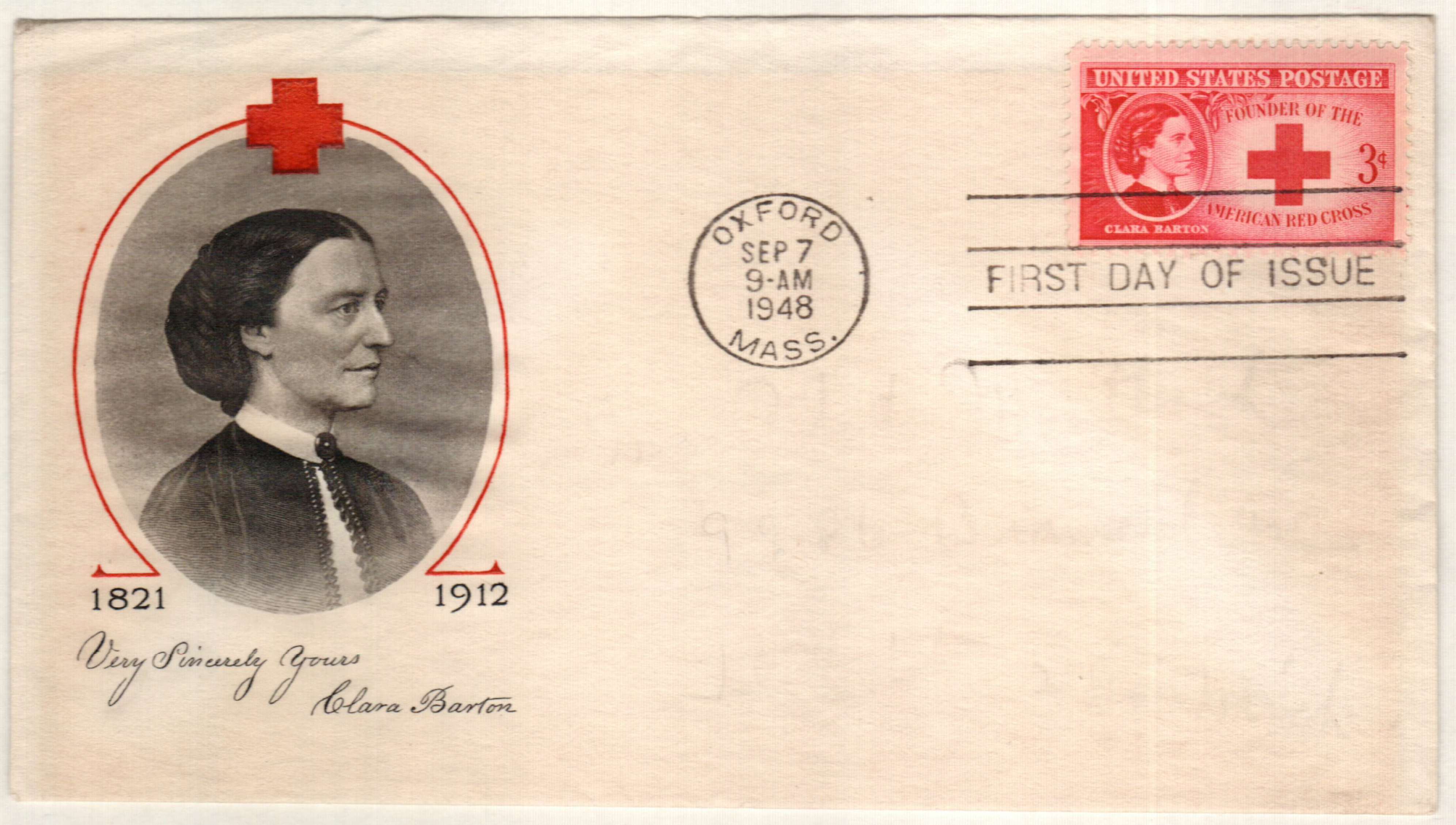 967 - 1948 3c Clara Barton - Mystic Stamp Company