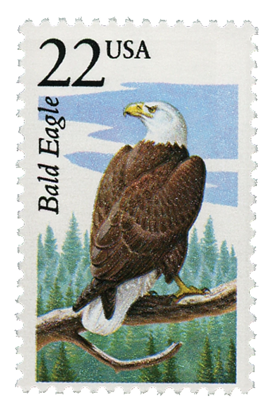 2309 - 1987 22c North American Wildlife: Bald Eagle - Mystic Stamp Company