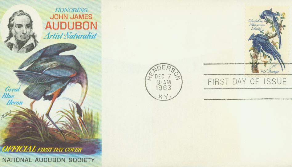 1241 - 1963 5c John James Audubon - Mystic Stamp Company