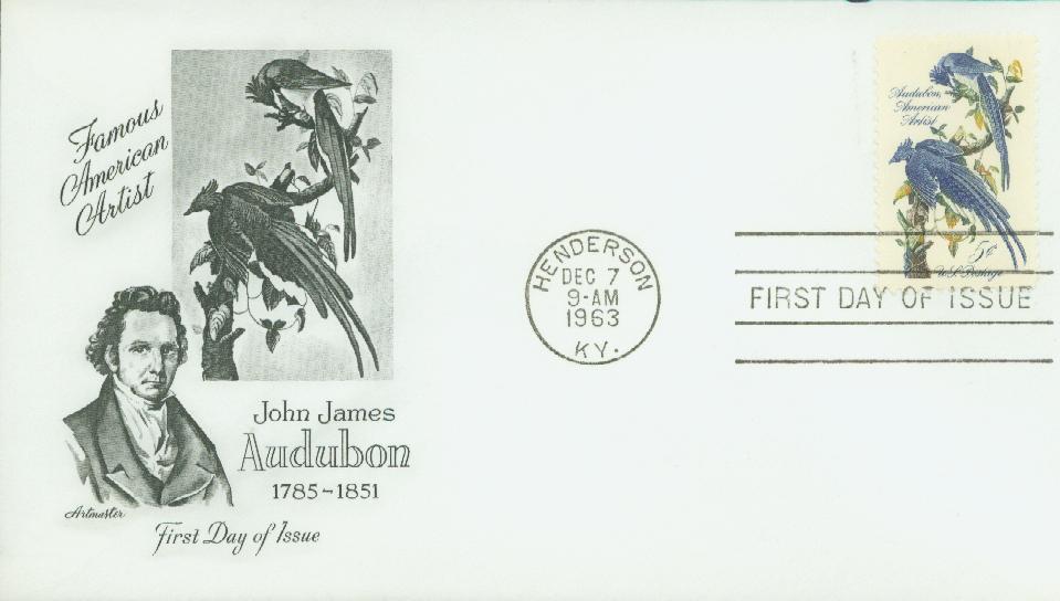 1241 - 1963 5c John James Audubon - Mystic Stamp Company