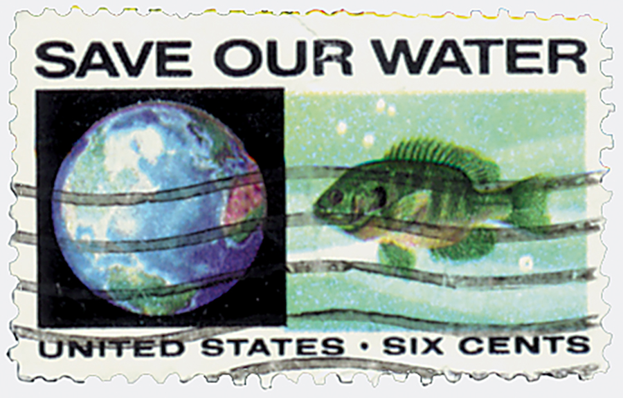1412 - 1970 6c Anti-Pollution: Save Our Water - Mystic Stamp Company