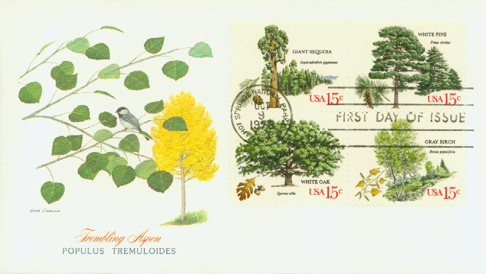 1764-67 - 1978 15c American Trees - Mystic Stamp Company