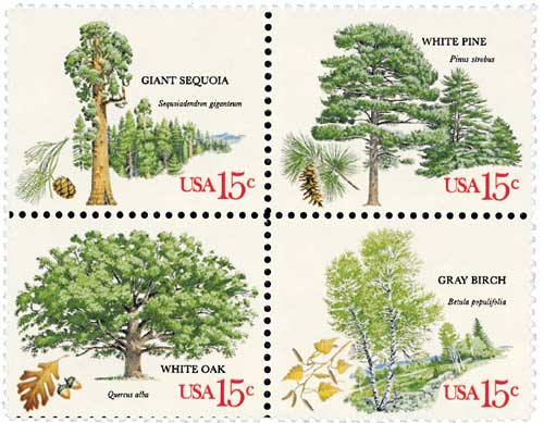 1764-67 - 1978 15c American Trees - Mystic Stamp Company