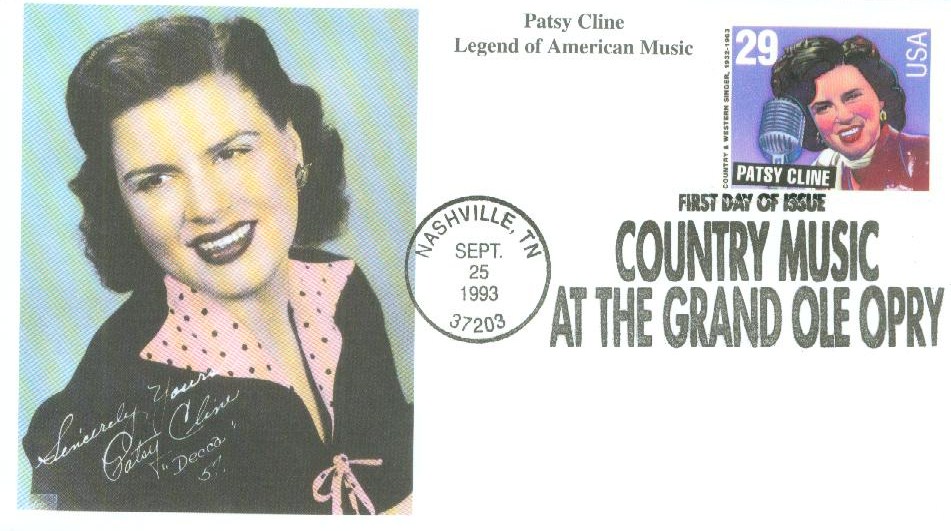 2772 - 1993 29c Country Music Legends: Patsy Cline - Mystic Stamp Company