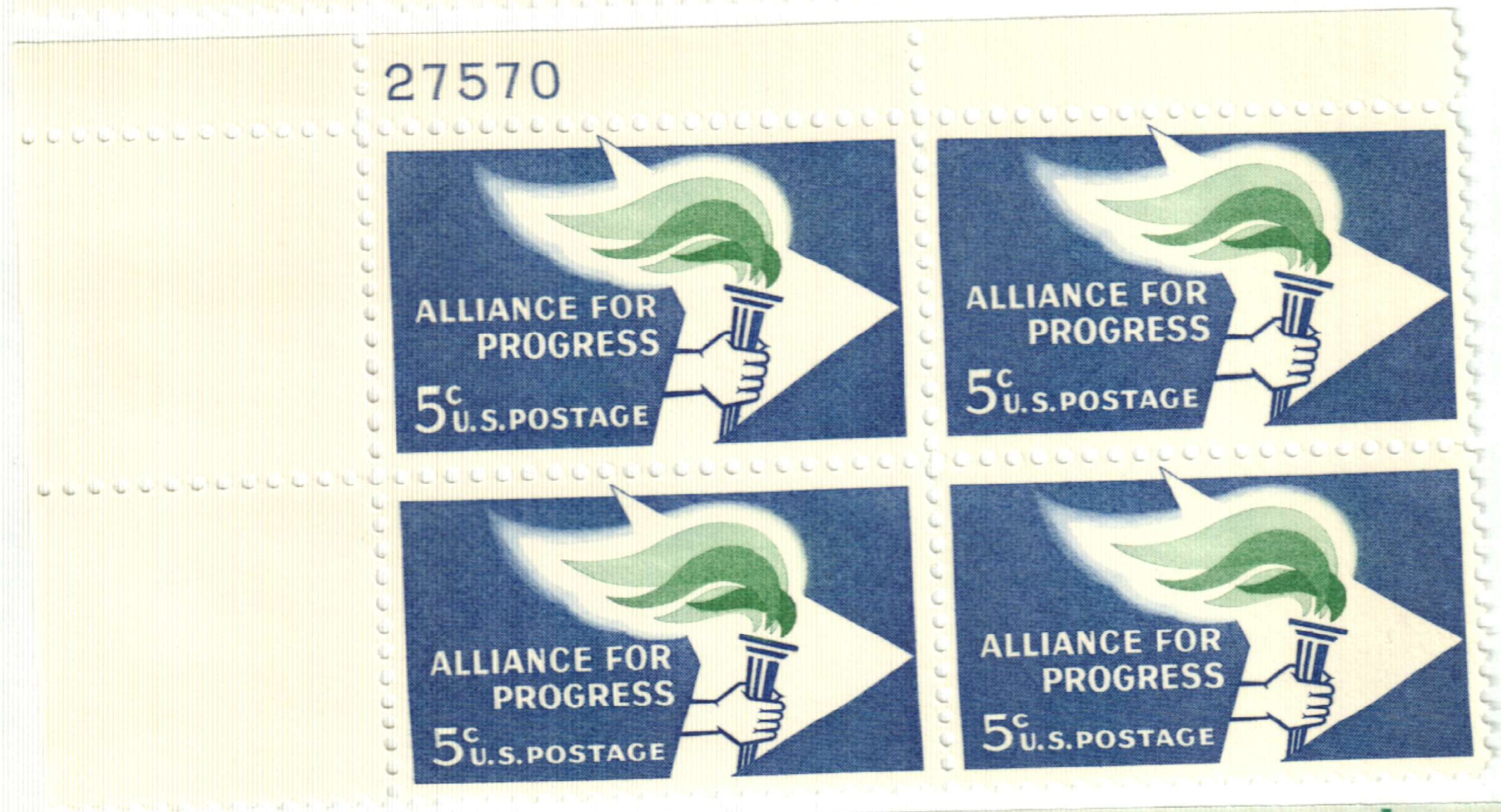 1234 - 1963 5c Alliance for Progress - Mystic Stamp Company