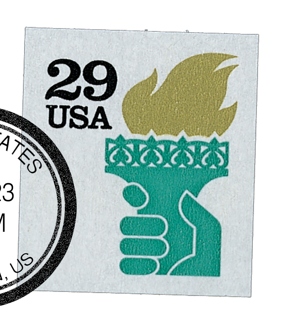 2531A - 1991 29c Liberty Torch, ATM booklet single - Mystic Stamp Company