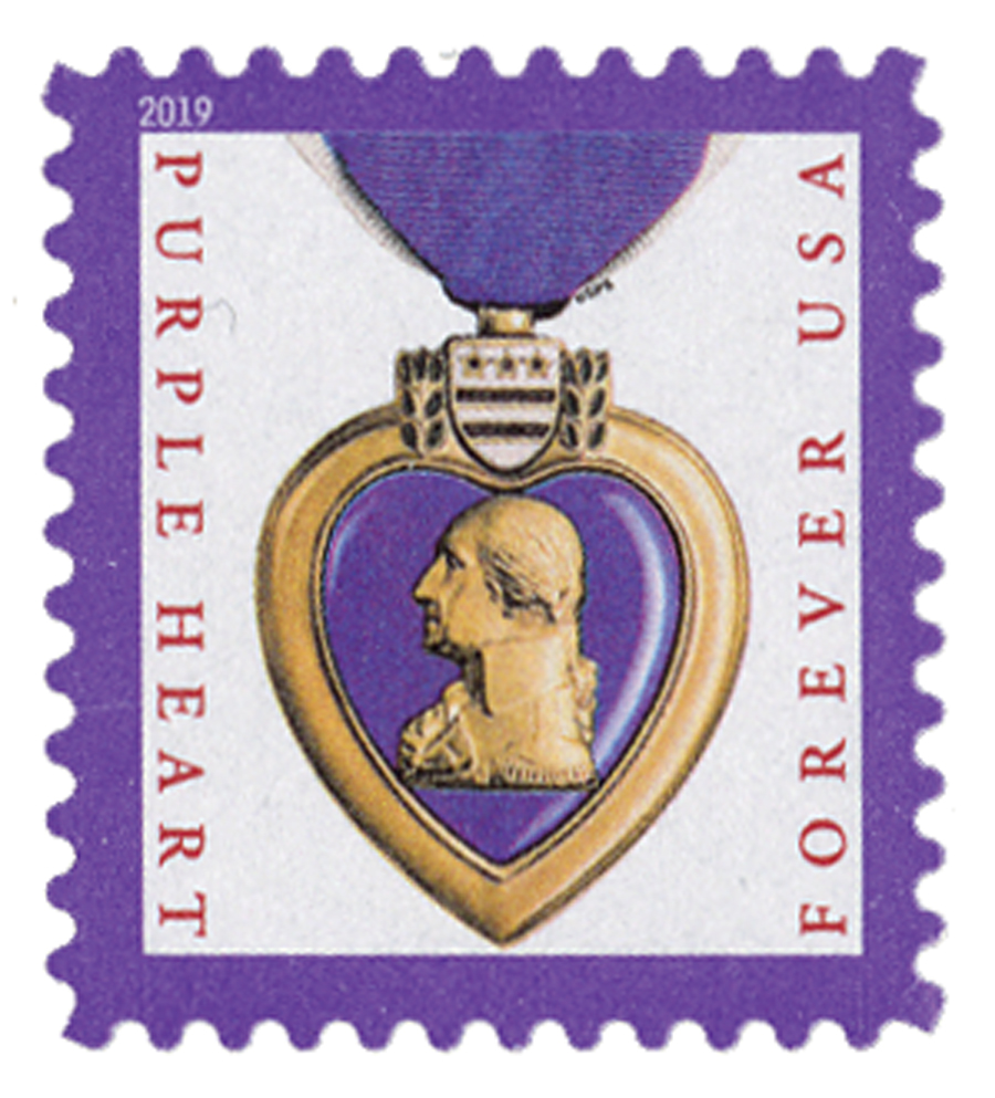 5419 - 2019 First-Class Forever Stamp - Purple Heart - Mystic Stamp Company