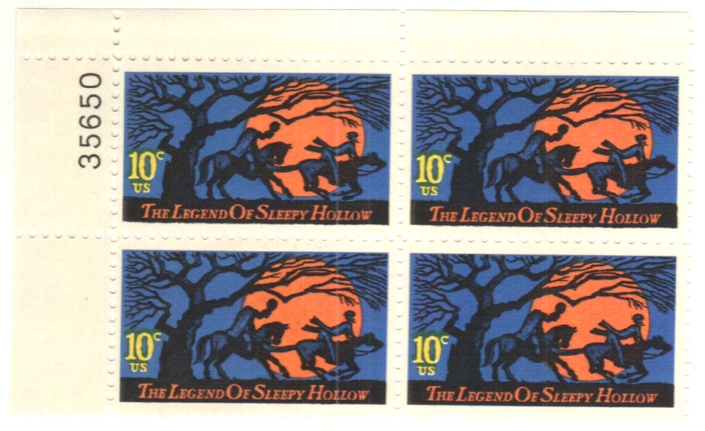 1548 - 1974 10c The Legend of Sleepy Hollow - Mystic Stamp Company