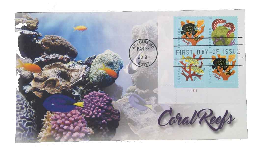 5363-66 - 2019 35c Coral Reefs - Mystic Stamp Company