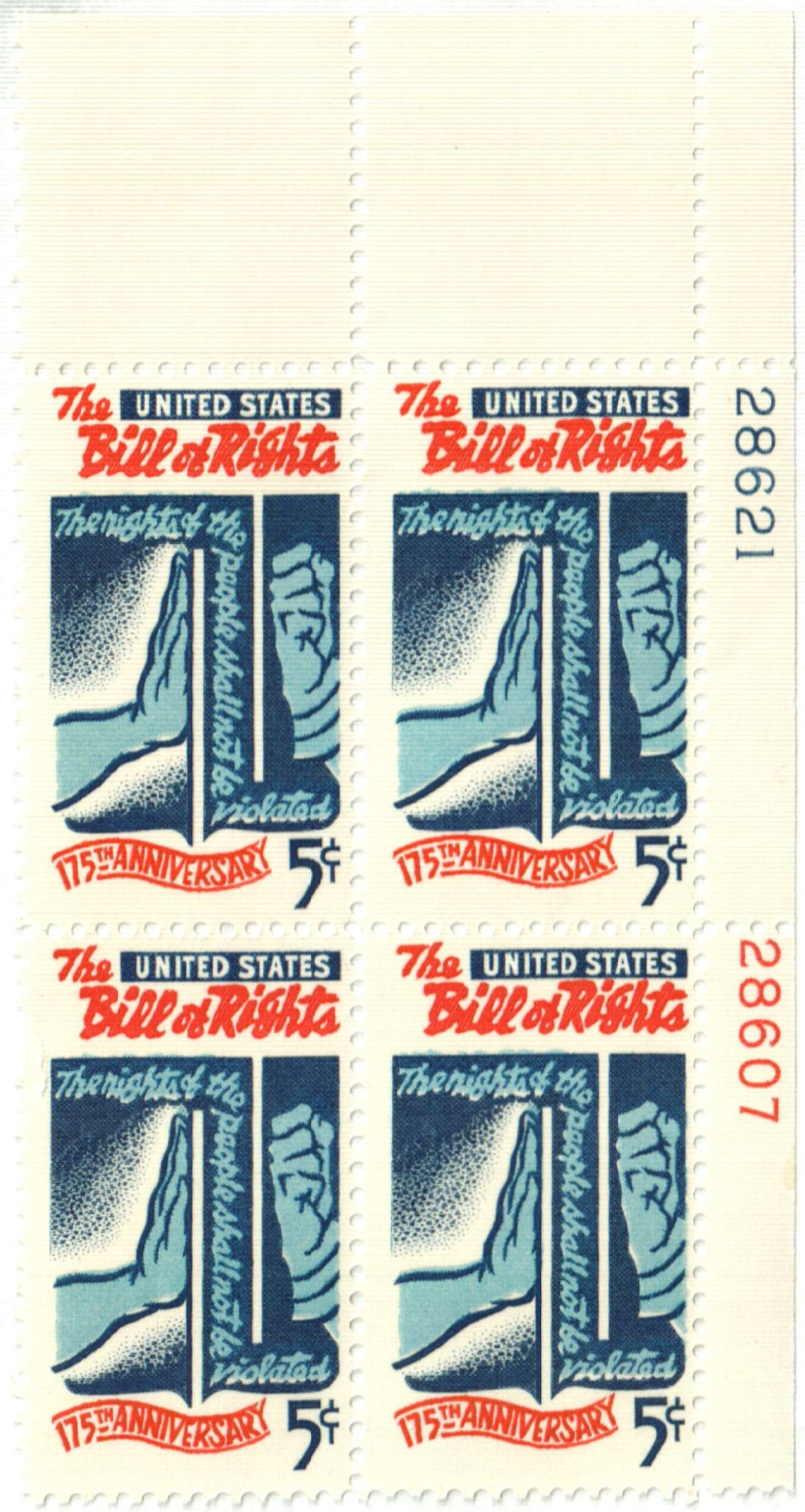 1312 - 1966 5c Bill of Rights - Mystic Stamp Company
