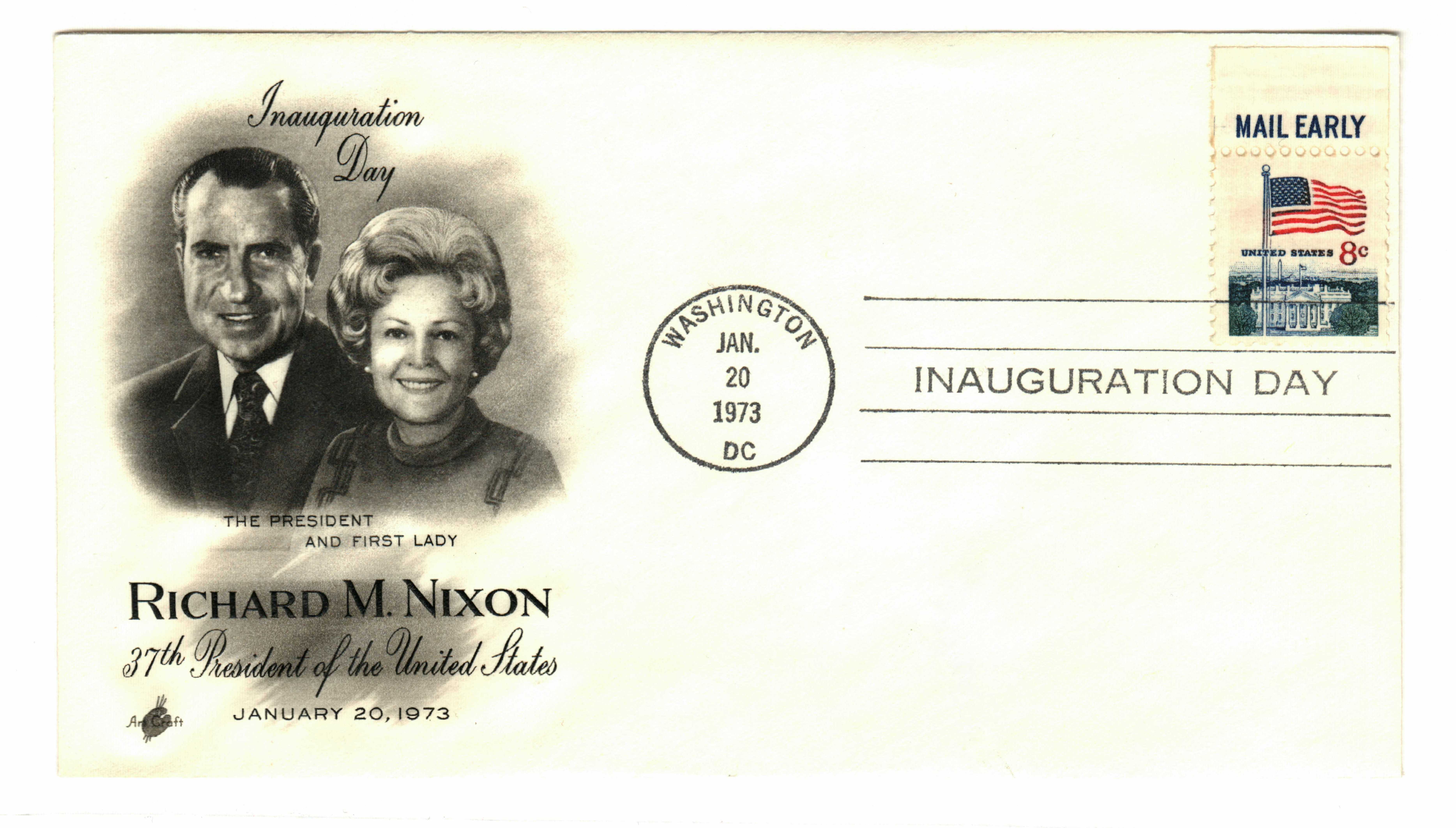 IC 1973 - 1973 Inauguration Cover - President Richard M. Nixon - Mystic ...