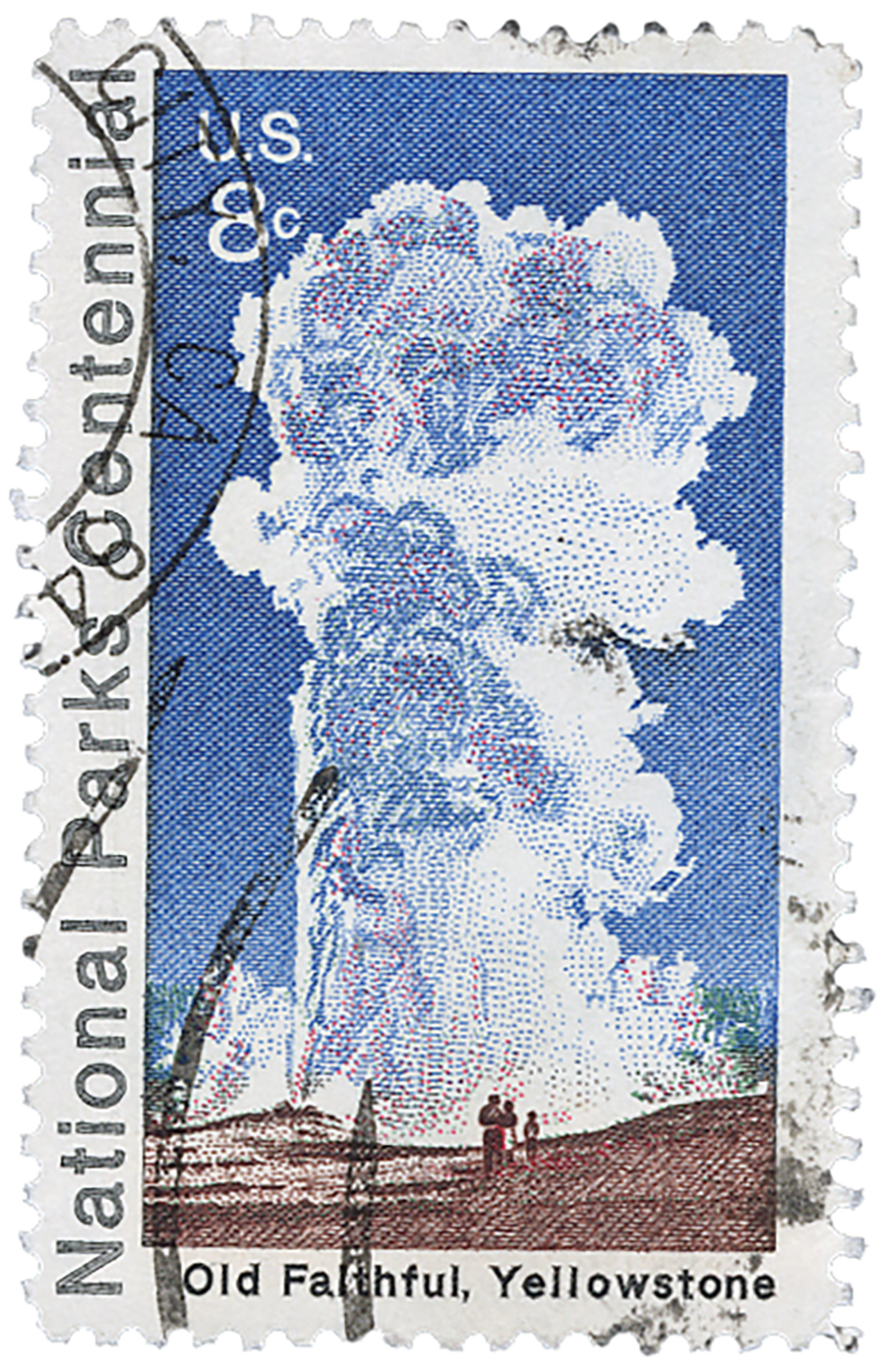 1453 - 1972 8c National Parks Centennial: Old Faithful, Yellowstone ...