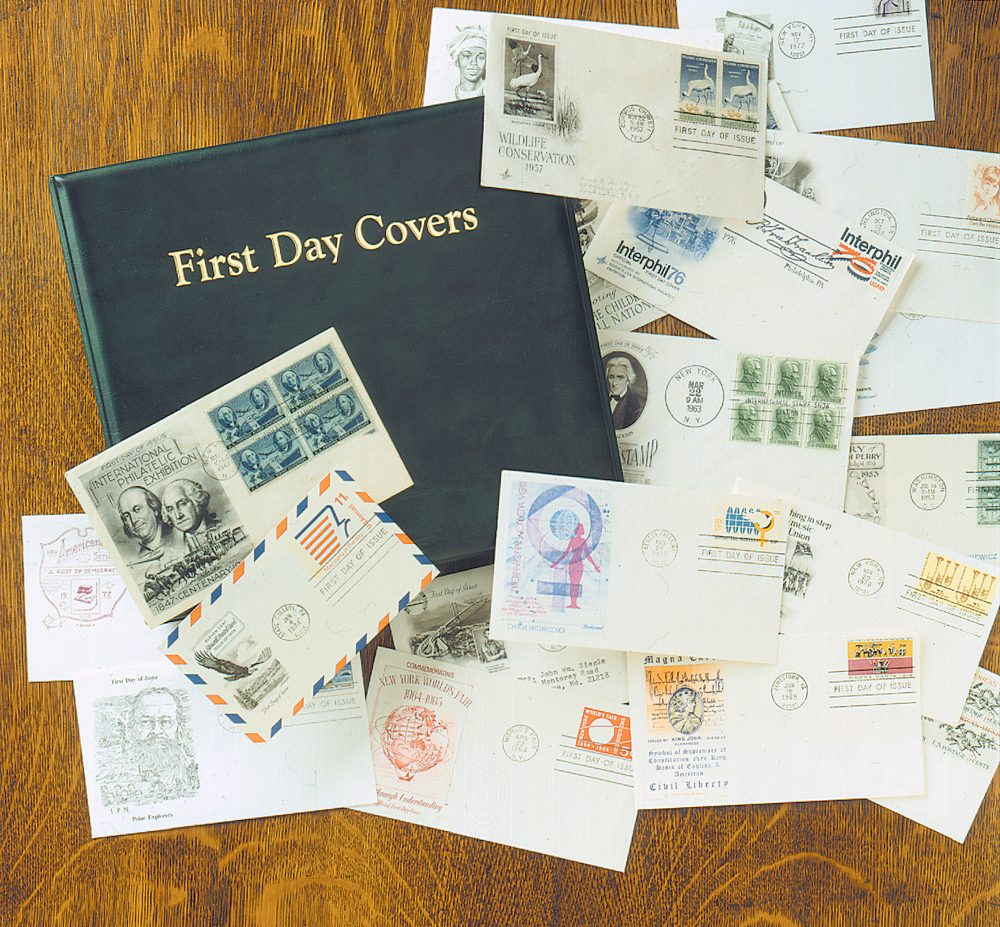 DS920 - Mystic's First Day Cover Album, Green - Mystic Stamp Company