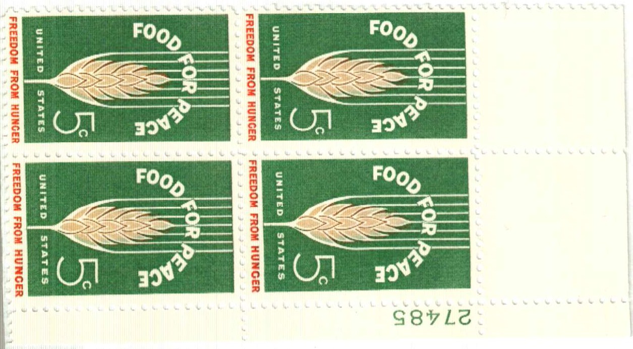 1231 - 1963 5c Food for Peace, Freedom from Hunger - Mystic Stamp Company