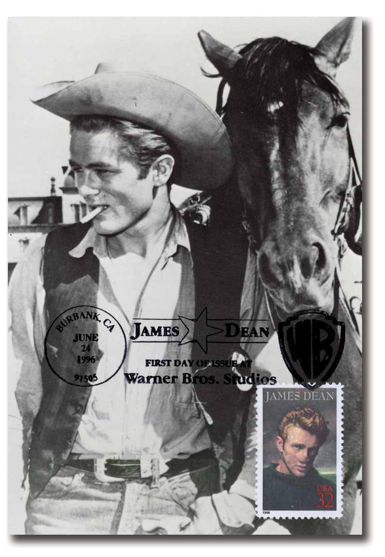 AC570 - 6/24/1996, #3082 Postcard, James Dean - Mystic Stamp Company