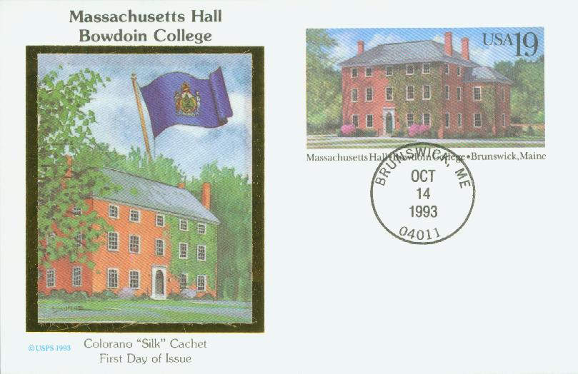 UX173 - 1993 19c Postal Card - Postal C. Massachusetts Hall - Mystic ...