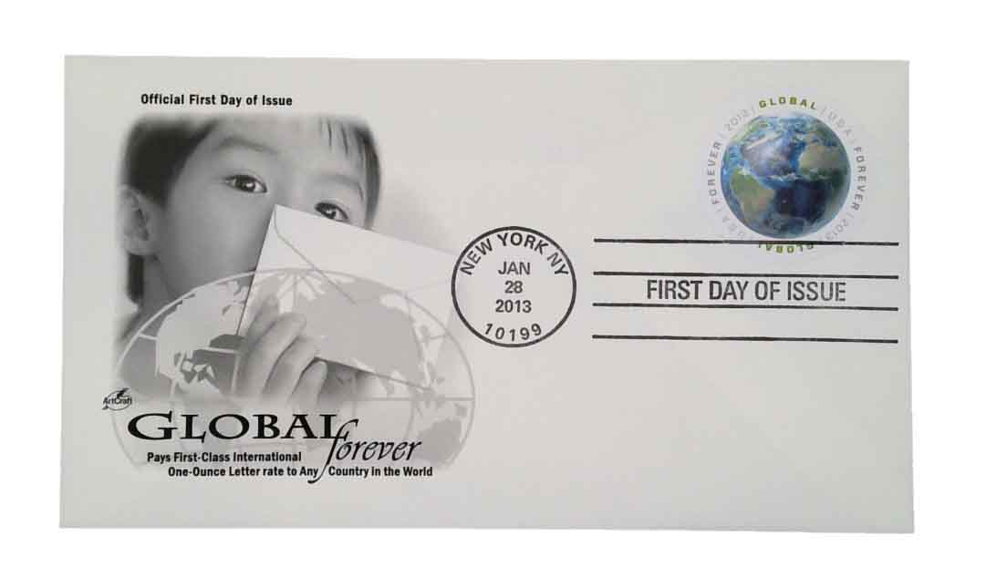 4740 - 2013 Global Forever Stamp - Earth - Mystic Stamp Company