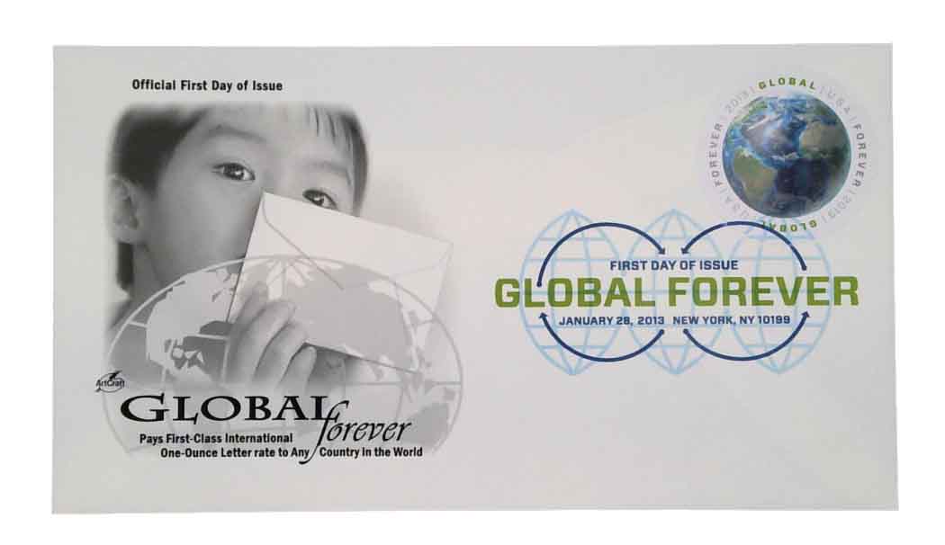 4740 - 2013 Global Forever Stamp - Earth - Mystic Stamp Company