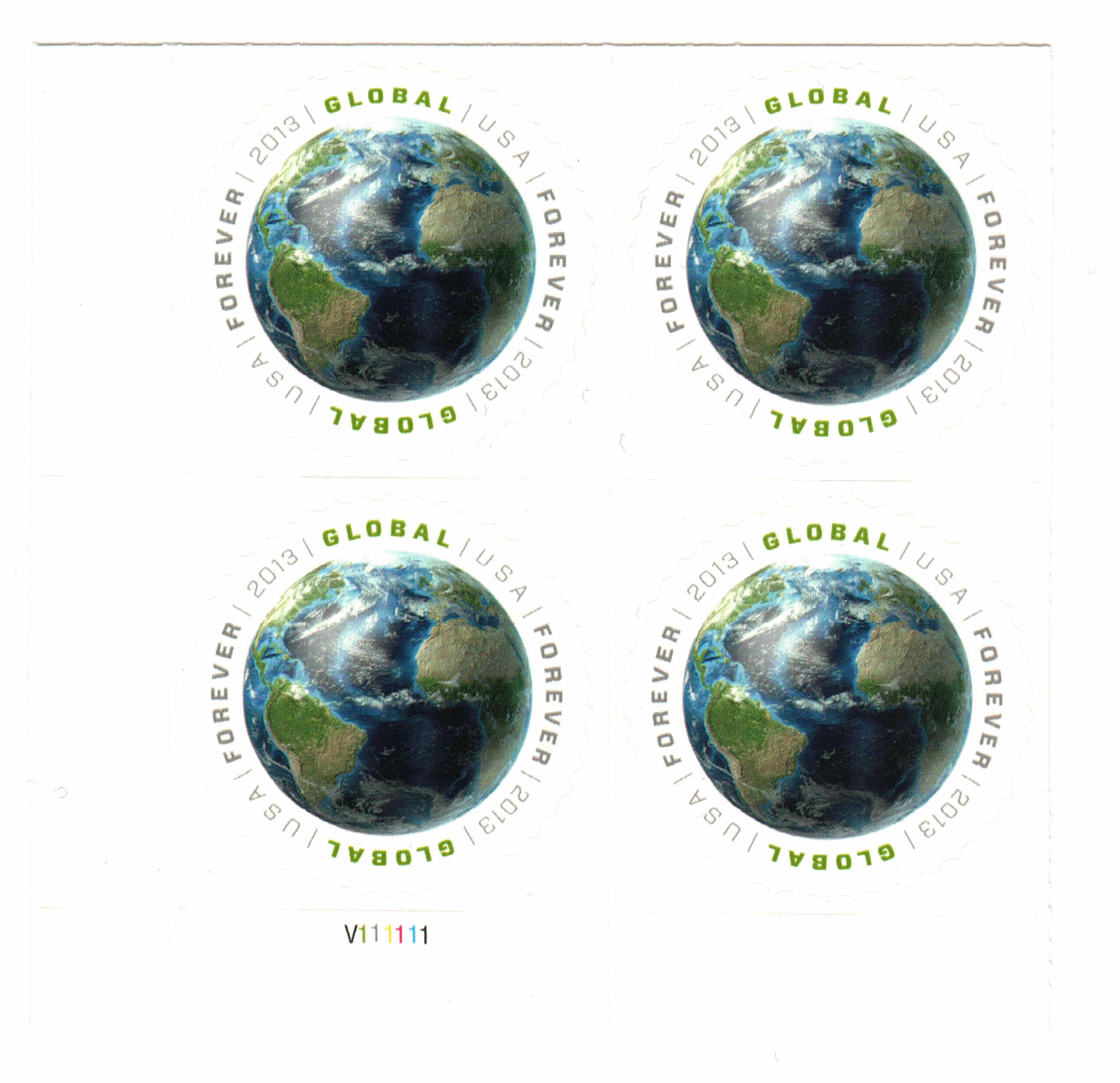 4740 - 2013 Global Forever Stamp - Earth - Mystic Stamp Company