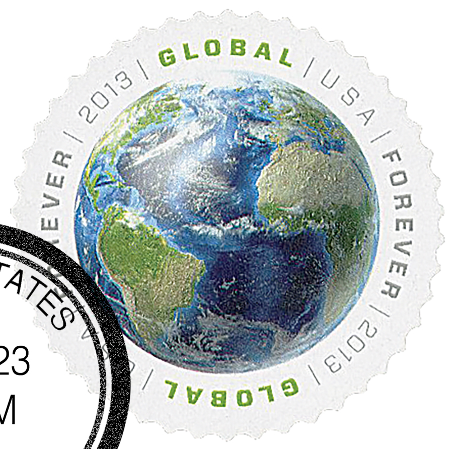 4740 - 2013 Global Forever Stamp - Earth - Mystic Stamp Company