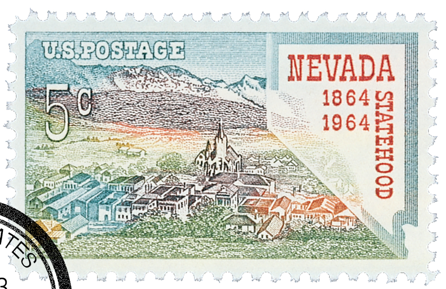 1248 - 1964 5c Nevada Statehood - Mystic Stamp Company